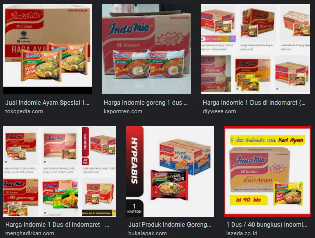 Informasi Harga Indomie Goreng 1 Dus Di Indomaret, Alfamart, Hypermart ...